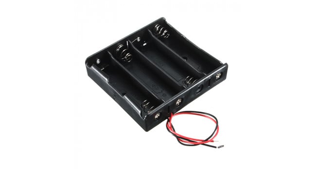 18650 Battery Holder - Wire - 4 Cell - Micro Robotics