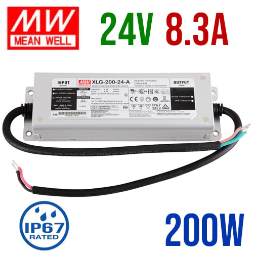 Mean Well 24V 8.3A 200W PSU - Micro Robotics