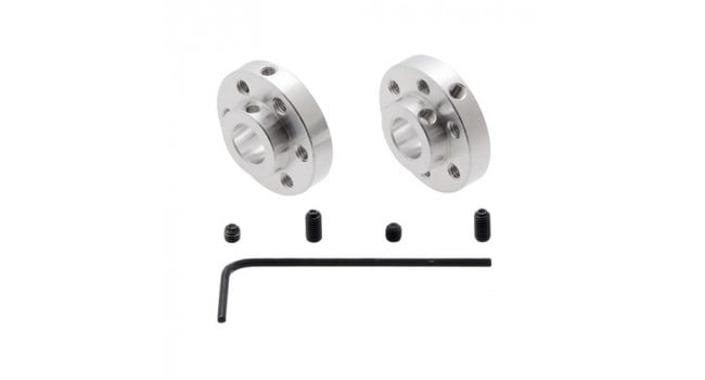 Universal Aluminum Mounting Hub for 8mm Shaft, M3 Holes (2-Pack ...