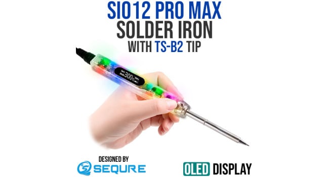 Sequre SI012 Pro Max Solder Iron - 100W - Micro Robotics