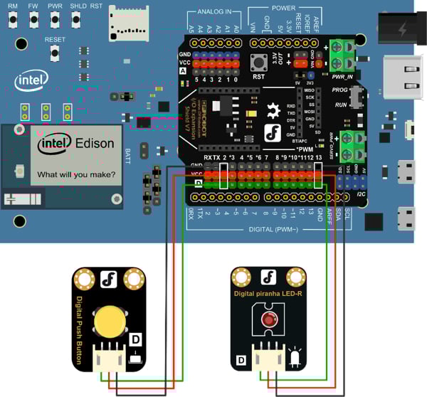 Start Kit for Intel Edison - Micro Robotics