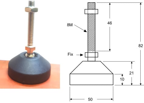 Adjustable Fixed Foot - Micro Robotics