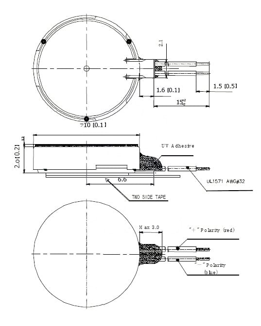Vibration Module - 0.8g - Size 10x2.0 - Micro Robotics